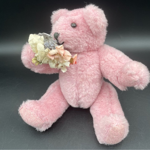Rockenbear | Toys | Vintage Pink Plush Teddy Bear By Rockenbear Tender ...